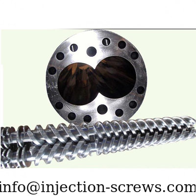 High Precision Conical Twin Screw And Barrel  Plastic Extruder Parts