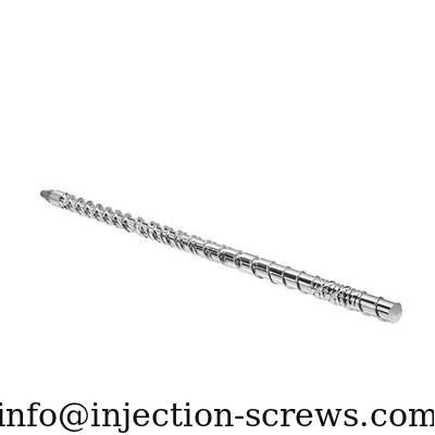 38CrMoAIA Small Extruder Feed Screw 0.6-0.8mm NItriding Depth