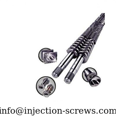 Conical Extruder Twin Screws And Barrels Extruder Replacement Parts