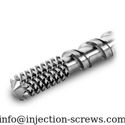 Diameter 25mm Plastic Extruder Screw For Blown Film Machinery