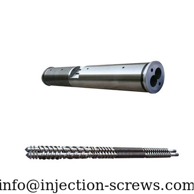 Plastic Extruder Bimetallic Screw Single Screw For  PE Film Machine