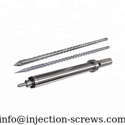 Cold Feeding Nitrided Rubber Screw Barrel Extruder Screw For PVC Wire Extrusion