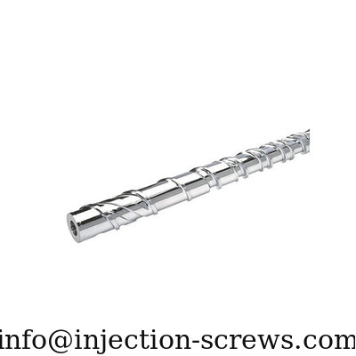 Professional Single Bimetallic  Screw  / Plastic Extrusion Screw 0.6-0.8 Mm NItriding Depth