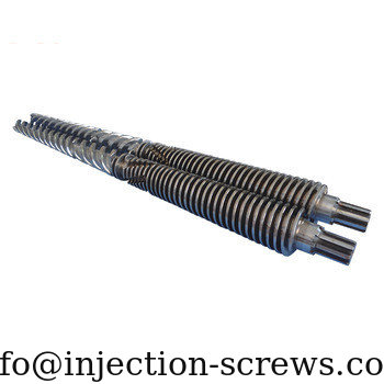 Pellet Plastic Extruder Screw Element Plastic Twin Screw  Nitrided Treatment