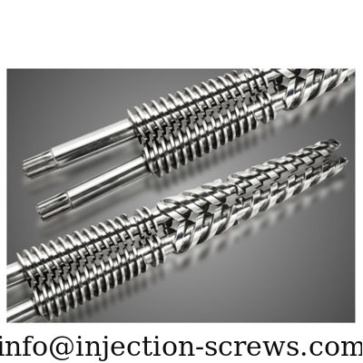 Customized Plastic Extruder Screw Conical Twin Screw For Extruder Making Machinery
