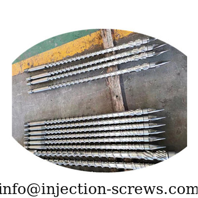 High Efficiency Plastic Extruder Parts Extruder Feed Screw Customized Size