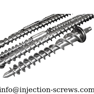 Single Extruder Screw And Barrel For PP Film  Pelletizing Prilling