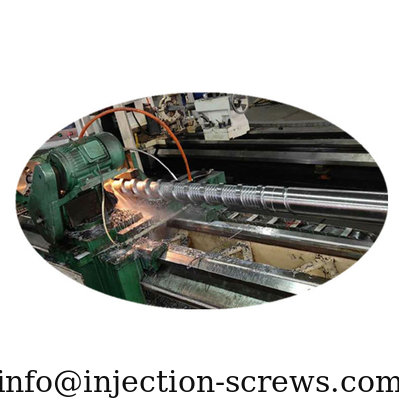 Nitride Bimetallic Plastic Single Screw For PE Film Blowing Machine