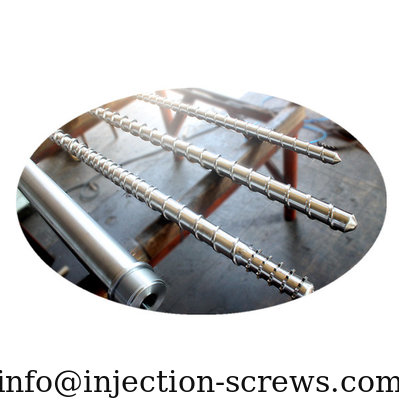 Professional Screw Of Injection Moulding Machine HRV 60-80 Nitrided Hardness