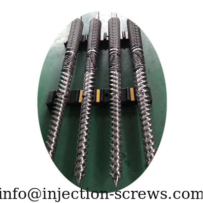 92/188 mm  Plastic Injection Screw Conical Twin Screw Barrel Nitrided Treatment