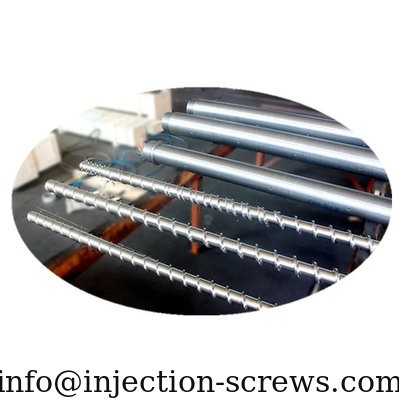PP PE Plastics Injection Machine Screw Hard Chrome Plating Treatment Surface