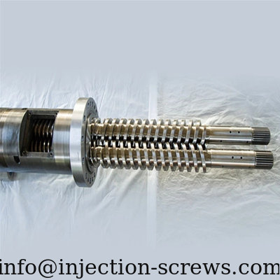 Parallel Twin Screw for Feed Machine / Bimetallic conical twin screw barrel