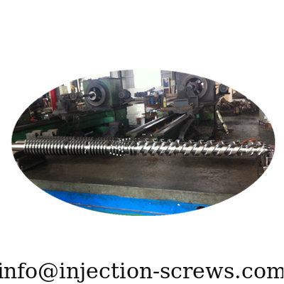 Heat Treatment Injection Molding Screw / Mini Single Screw Customized Size