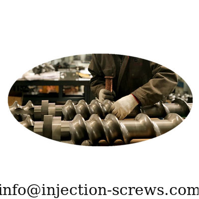 PVC UPVC SPVC  Extruder Screw And Barrel With Flange Φ15mm-Φ300mm