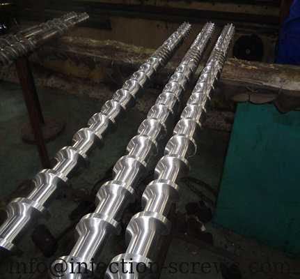 Reliable Bimetallic Screw  Extruder Screw Recycled PP With 15% Glassfiber
