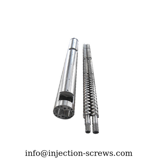 High Precision Bimetallic Conical Twin Screw And Barrel Φ18-Φ177