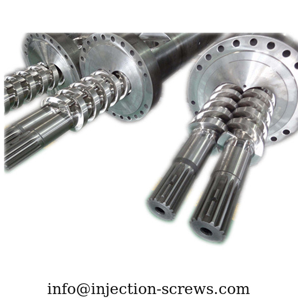 Professional Nitrided  Bimetallic Twin Screw For Cincinnati Milacron 55