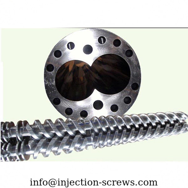 High Precision Conical Twin Screw And Barrel  Plastic Extruder Parts