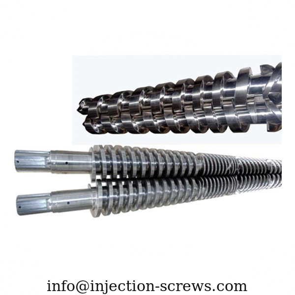 SJSZ55 120 110 Conical Twin Extruder Screw And Barrel Spare Parts