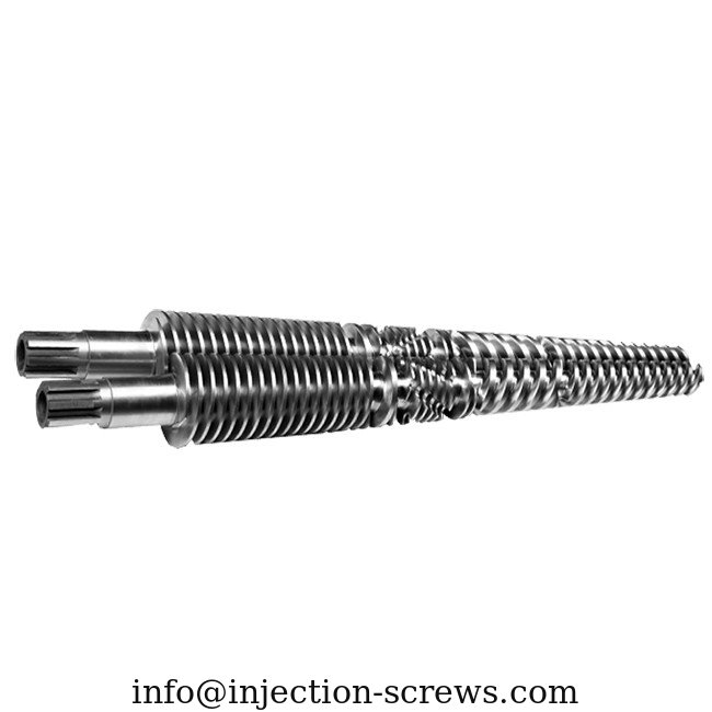 Cm65 Cm80 Cm90 Conical Twin Screw Barrel For Pvc Pipe Profile Wpc