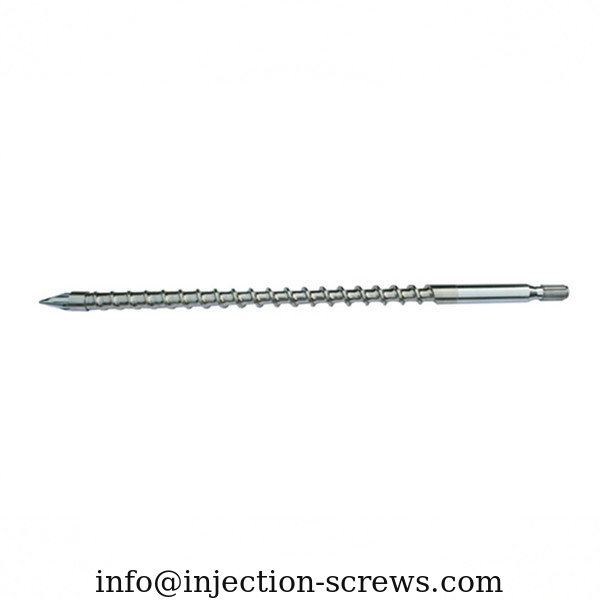 Bimetallic Mini Single Extruder Screw For Snack Extruder Machine Extrusion