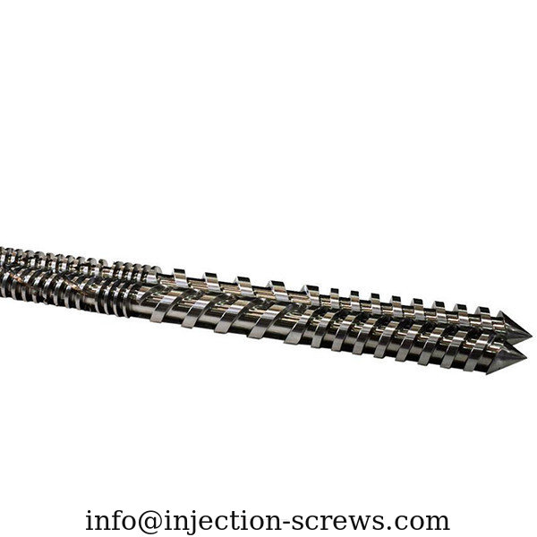 Single Barrier Screw Of Injection Molding Machine 0.6-0.8 Mm NItriding Depth