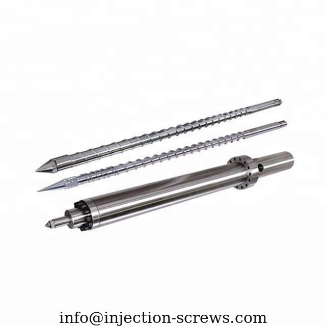 Cold Feeding Nitrided Rubber Screw Barrel Extruder Screw For PVC Wire Extrusion