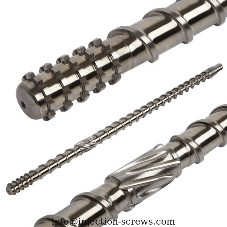 Miniature Plastic Extrusion Screw And Barrel  60~62 HRC Hardness OEM  Odm Service
