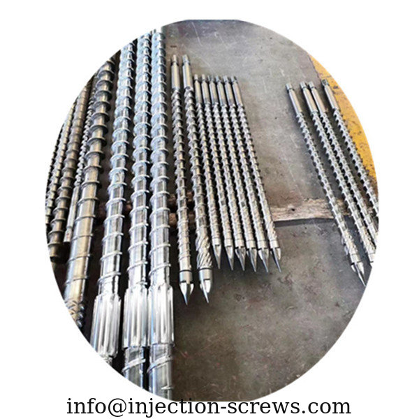 Industry Injection Molding Machine Screw Solid Channel And Melt Channel