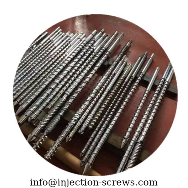 Rubber Pin Cold Feed Screw /  Extrusion Screw And Barrel  Nitrided Surface