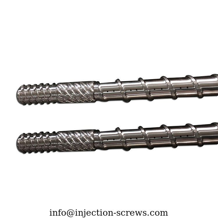 Professional Nitriding Injection Molding Screw For PVC  PET  ABS PPR Plastic Machine