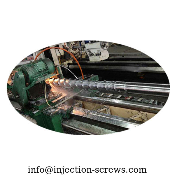 Nitride Bimetallic Plastic Single Screw For PE Film Blowing Machine