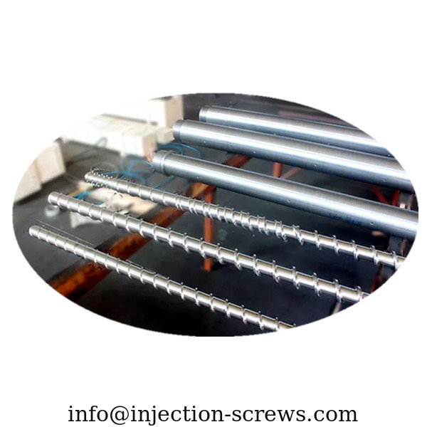 PP PE Plastics Injection Machine Screw Hard Chrome Plating Treatment Surface