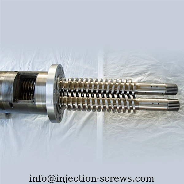 Parallel Twin Screw for Feed Machine / Bimetallic conical twin screw barrel