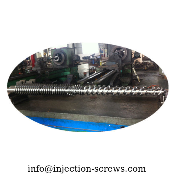 Heat Treatment Injection Molding Screw / Mini Single Screw Customized Size