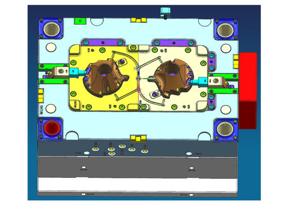 2 Cavity DME Mold Industrial Plastic Injection Molding Hot Runner PA Material