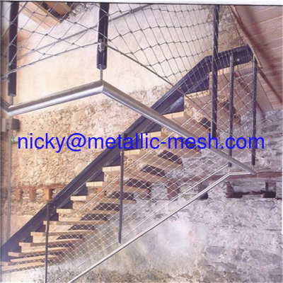 Inox Cable Mesh For Stair Railing Infill
