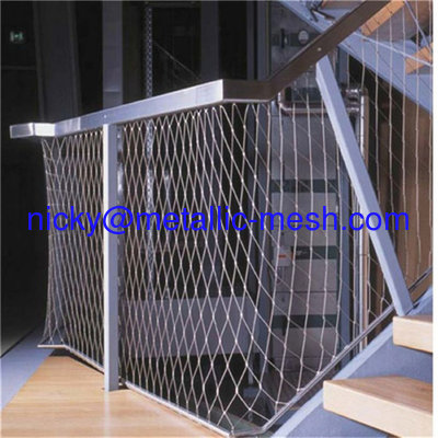 Inox Cable Mesh For Stair Railing Infill