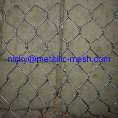 hand woven stainless steel cable mesh for zoo exhibits