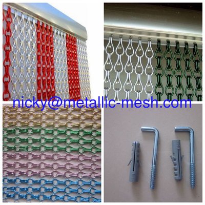Aluminum  Chain Fly Screen As Door Curtain