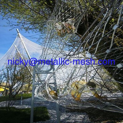 High Tensile & Strong Inter-woven Cable Mesh As Animal Enclosure