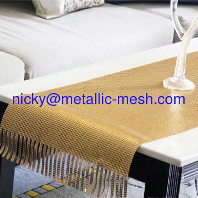 Decorative Metallic Cloth As Table Runner