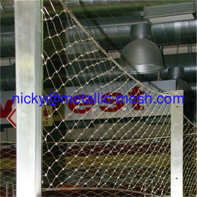 Decorative Flexible Inox Cable Mesh For Supermarket & Shopping Hall
