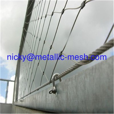 flexible and durable  stainless steel cable netting mesh/ rope mesh / cable webnet