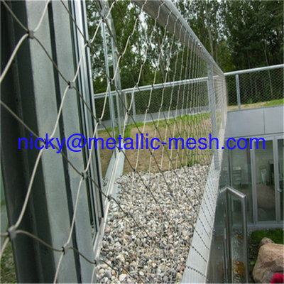 flexible and durable  stainless steel cable netting mesh/ rope mesh / cable webnet