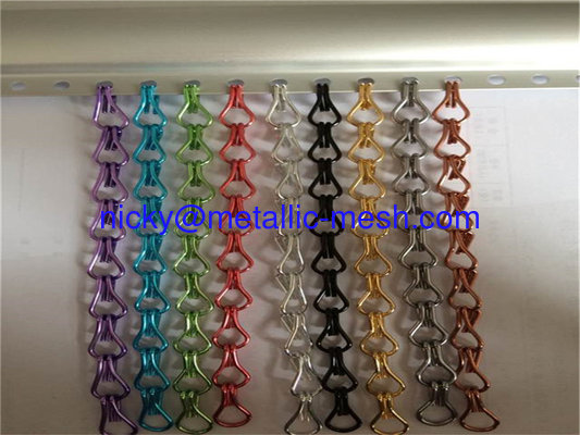 Aluminum Chain Curtain Fly Screens/Anodized Fly Door Chain Curtains