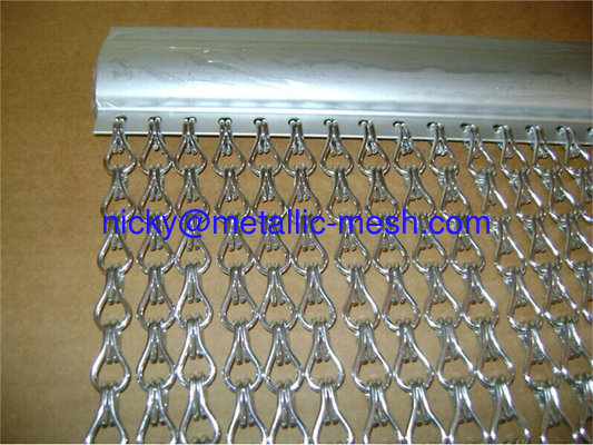Aluminum Chain Curtain Fly Screens/Anodized Fly Door Chain Curtains