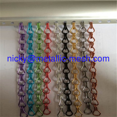 Various of Colors  Aluminum Chain Fly Screen / Aluminum Chain Curtain