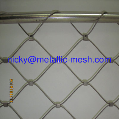 Custom made inox cable mesh to suit your balustrade, railing or architectural application