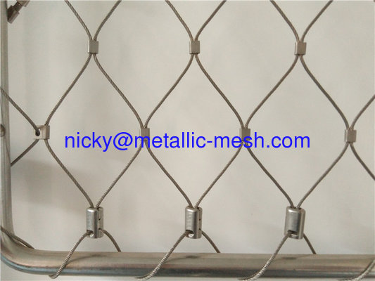 stainless steel wire rope mesh net(high quality,low price)
